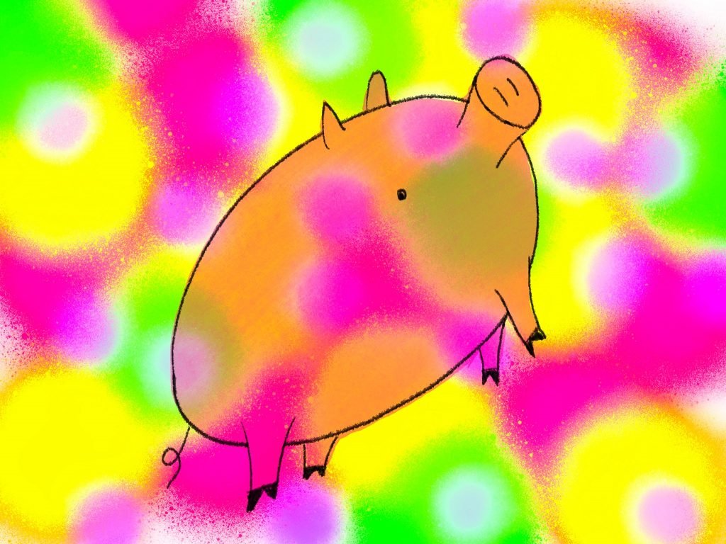 Psychedelic Pig **FREE** - eserkaln.com